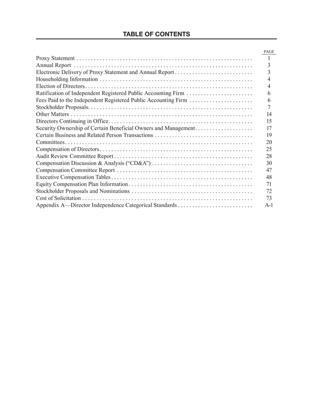 John Deere 2009 Proxy Statement | PDF