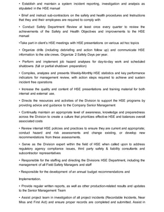 HSE Manager CV Abdeslem Dahmani Rev12 2016 | DOCX