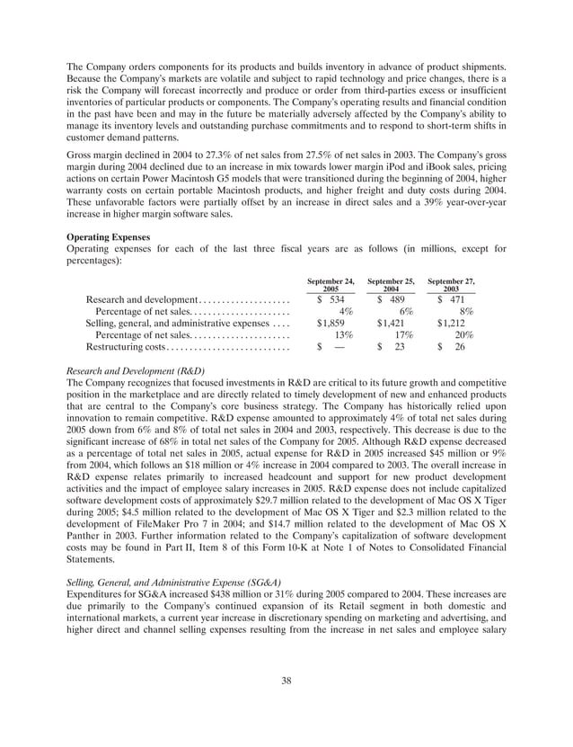 apple 10-K Annual Report2005 | PDF