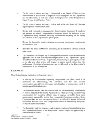 apple Compensation Committee | PDF