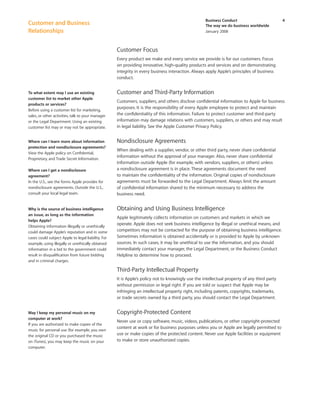 apple Business Conduct Policy (Updated 1/08) | PDF