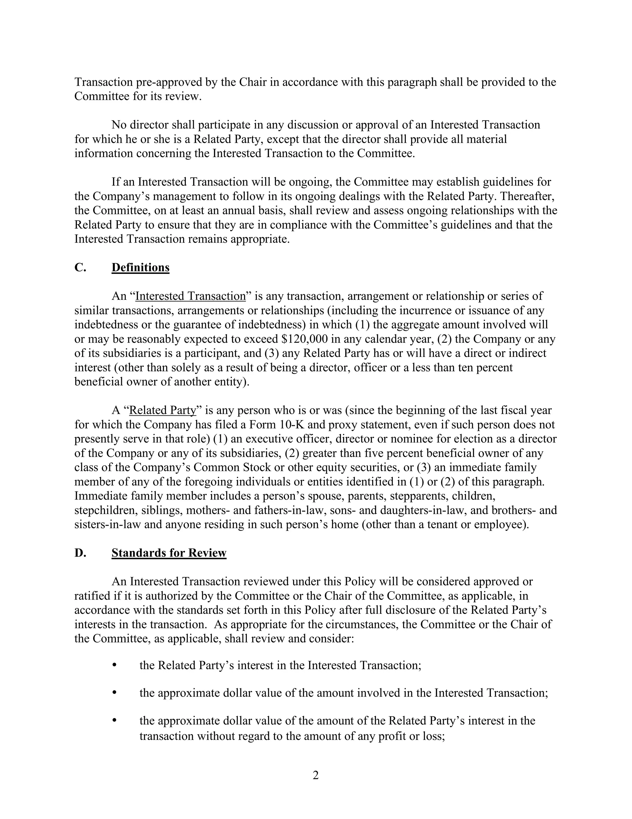 apple Related Party Transactions Policy | PDF