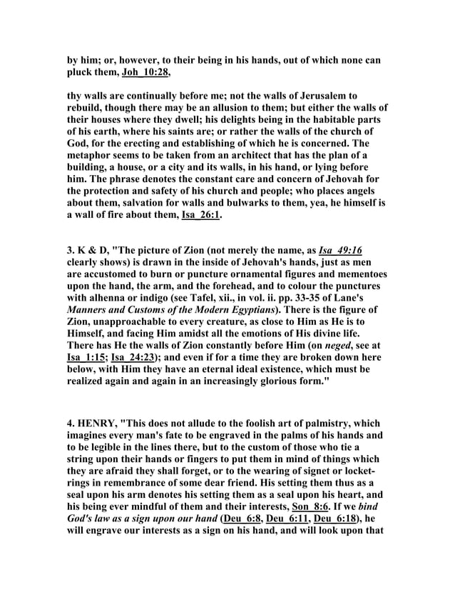 106328455 god-s-tatoo-isaiah-49-16-commentary | PDF