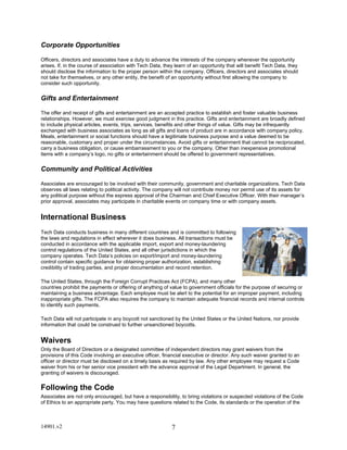 ech data Code of Ethics | PDF