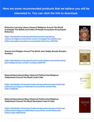 Religions Around The World Investigate The Beliefs And Faiths Of People ...