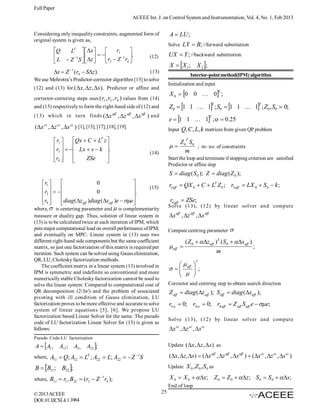 Design and Implementation of Proportional Integral Observer based Linear Model Predictive ...