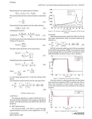 Design and Implementation of Proportional Integral Observer based ...