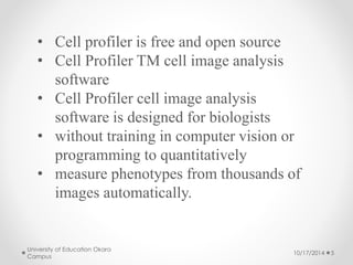Cell Profiler | PPTX