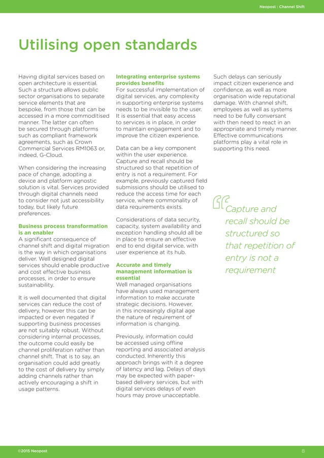 Channel Shift White Paper | PDF