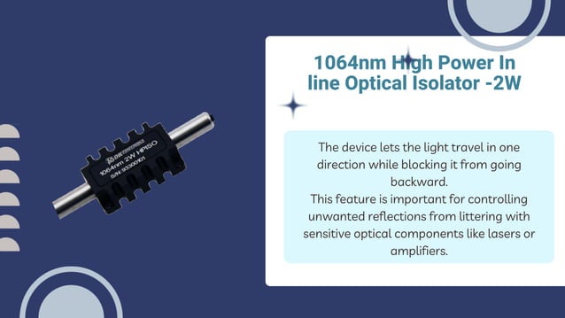 1064nm High Power In-line Optical Isolator - Explore 2W Solutions | PPTX