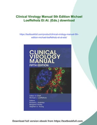 Clinical Virology Manual 5th Edition Michael Loeffelholz Et Al. (Eds ...