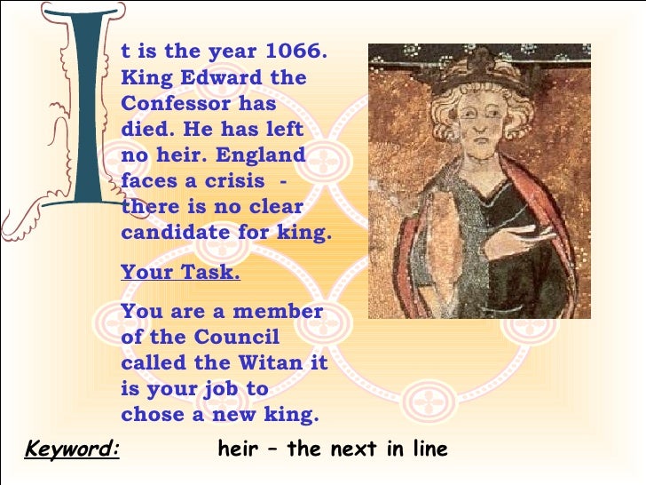 1066 - Who Should Be King?