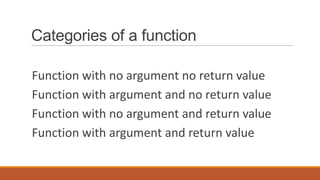 Storage Classes and Functions | PPT