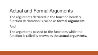 Storage Classes and Functions | PPT