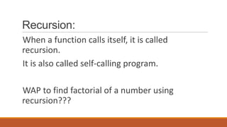 Storage Classes and Functions | PPT