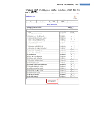 manual pengguna iDBMS | PDF