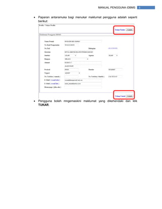 manual pengguna iDBMS | PDF