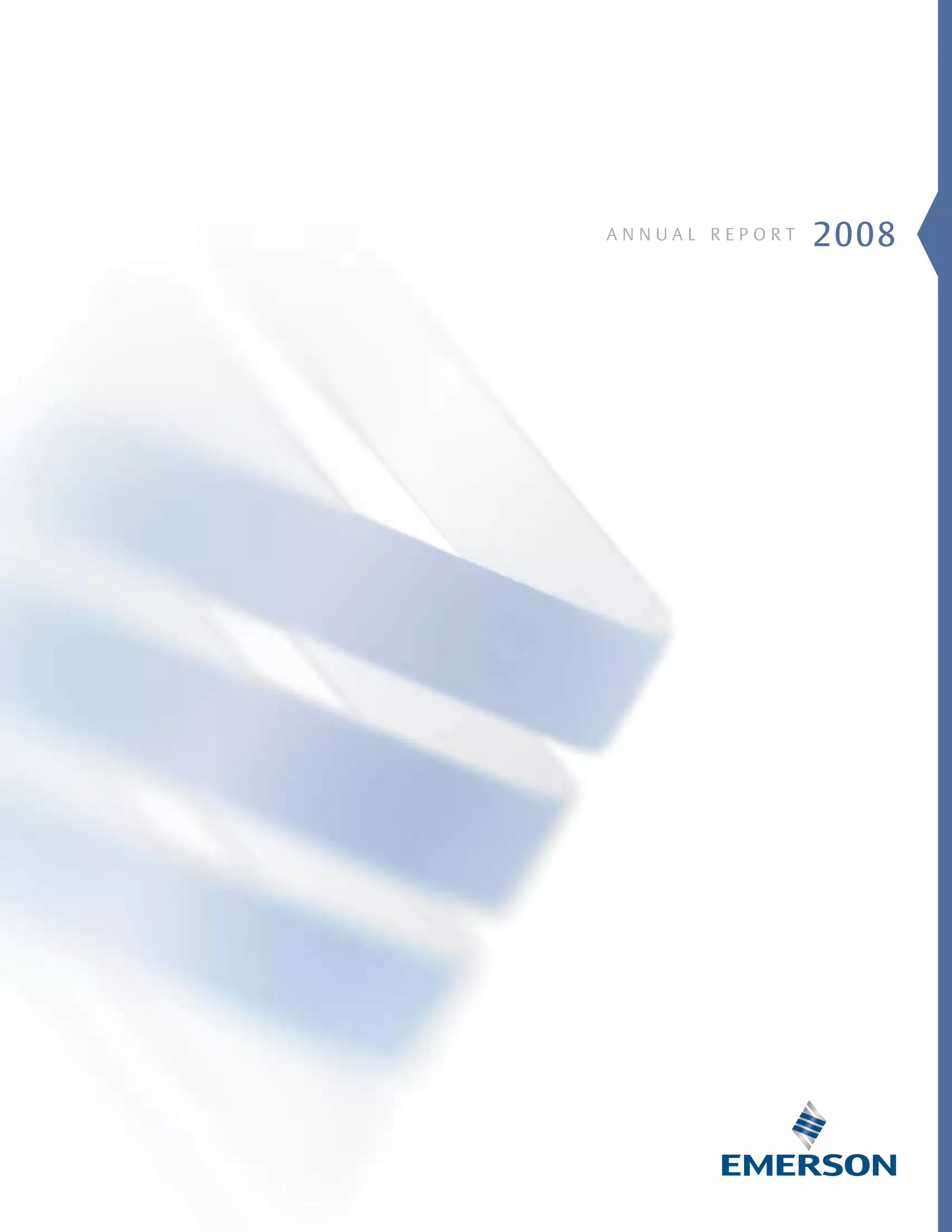 emerson electricl annual reports 2008 | PDF