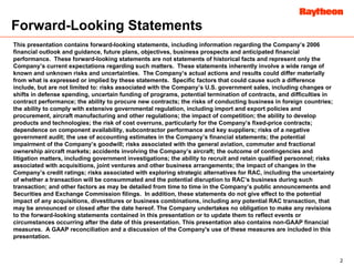 raytheon Q2 Earnings Presentation | PDF