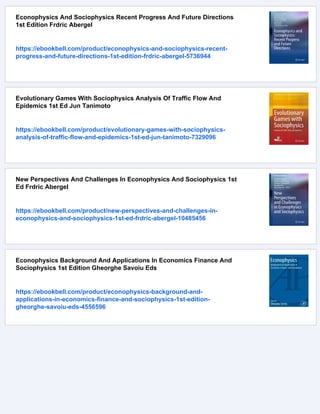 Sociophysics A Physicists Modeling Of Psychopolitical Phenomena Galam | PDF