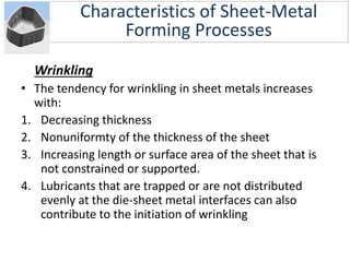 Sheet metal forming process Chapter 7 | PPT