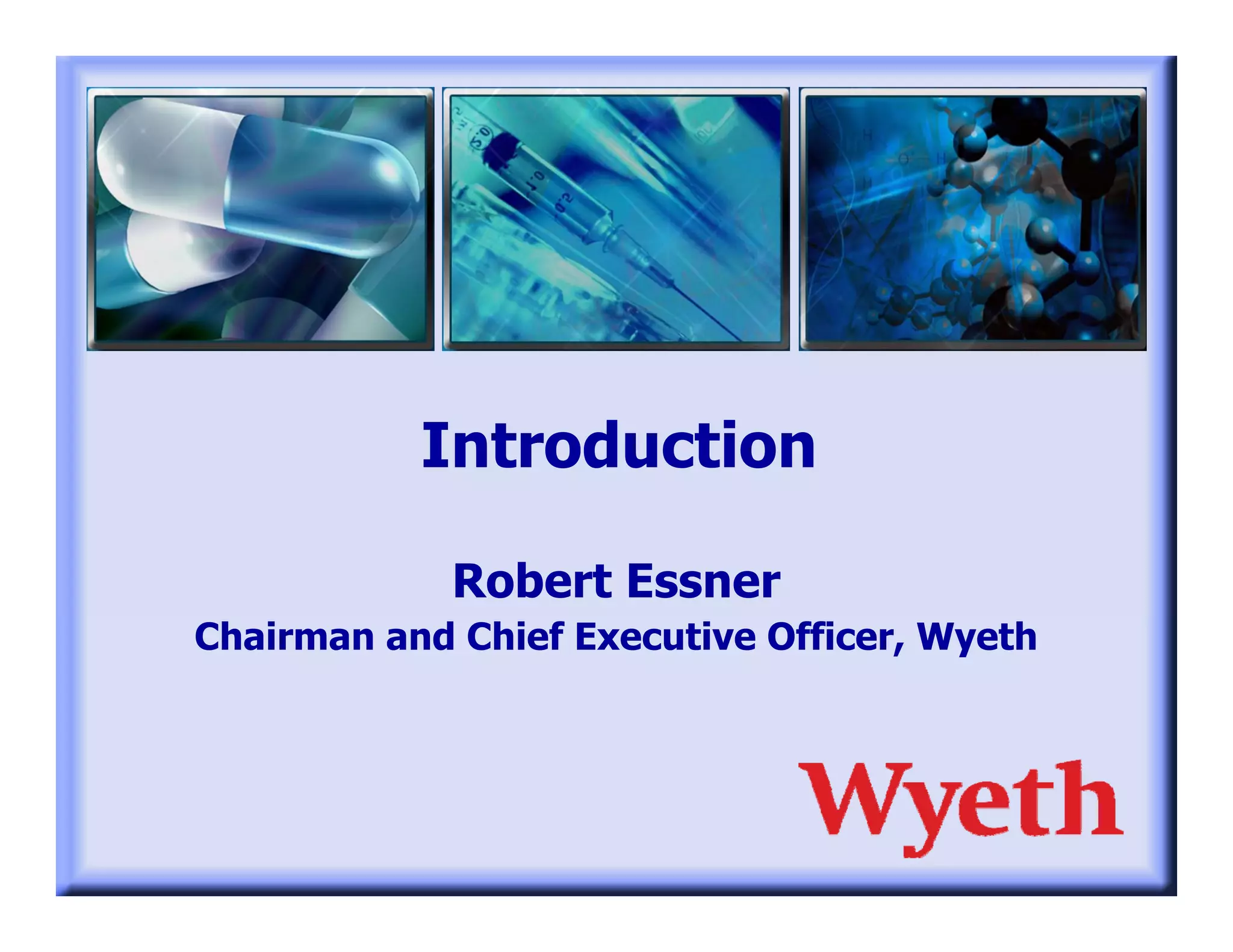 wyeth 2006 Analysts Meeting Presentation | PPT