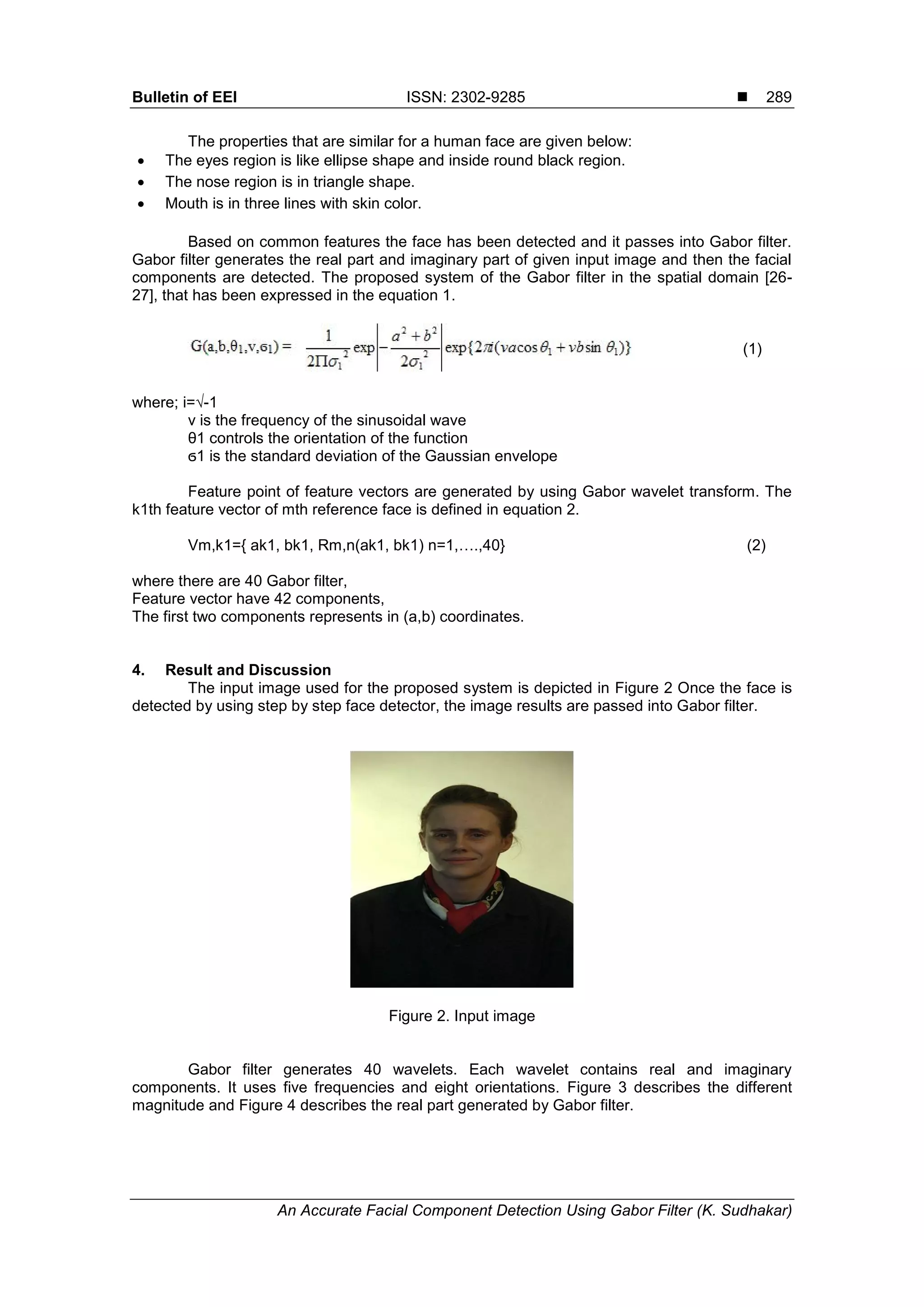 An Accurate Facial Component Detection Using Gabor Filter Pdf
