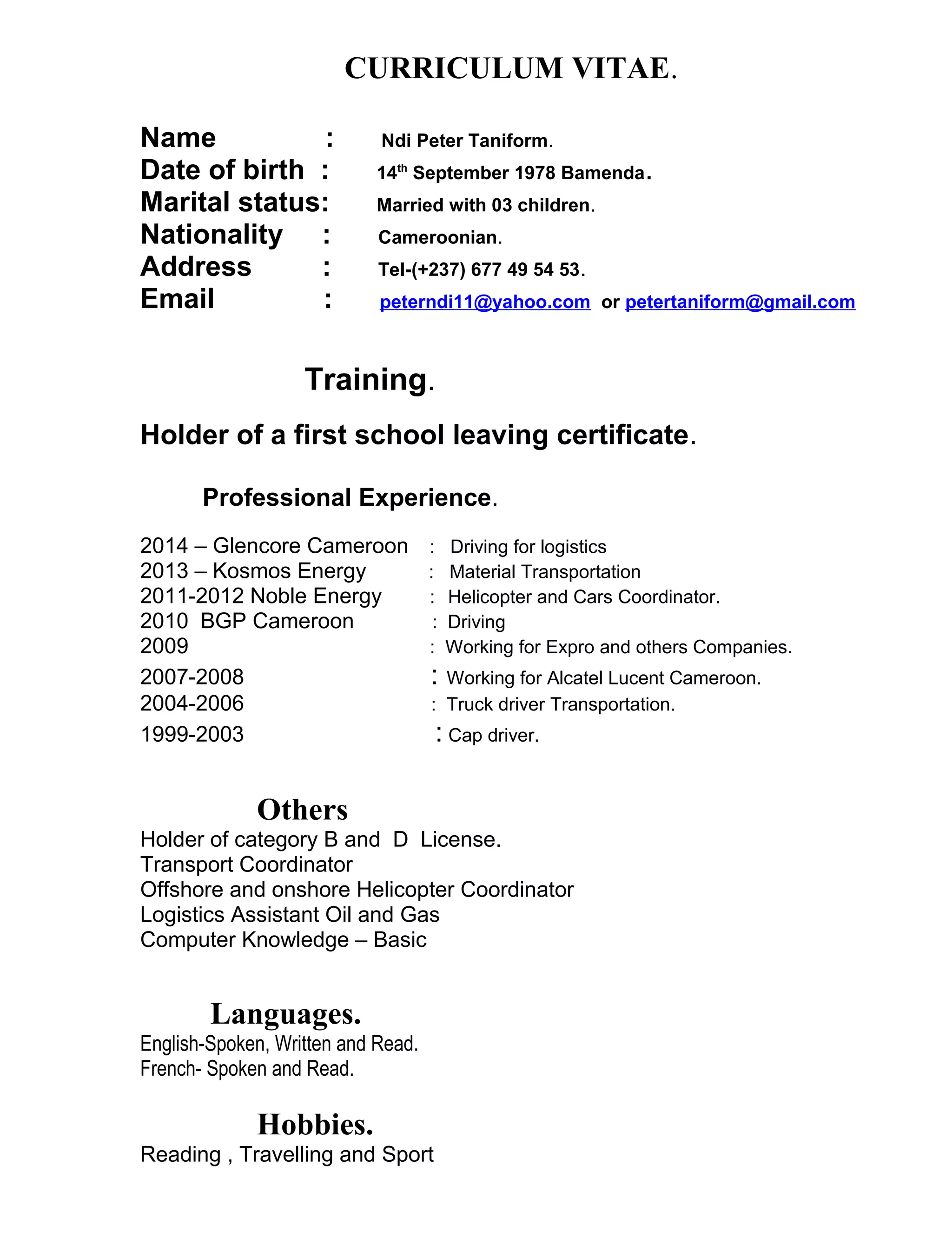 CURRICULUM VITA | DOC