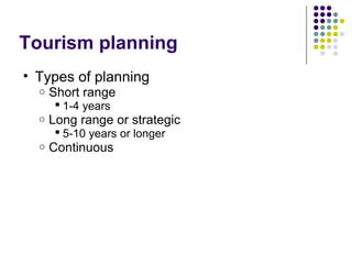 Writing tourism development plan | PPT