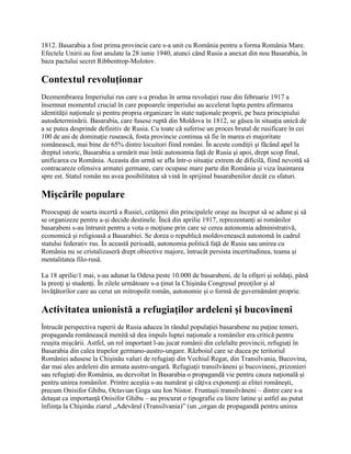 106 ani de la Unirea Basarabiei cu România | DOCX