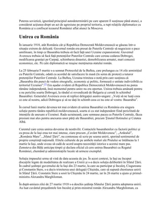 106 ani de la Unirea Basarabiei cu România | DOCX