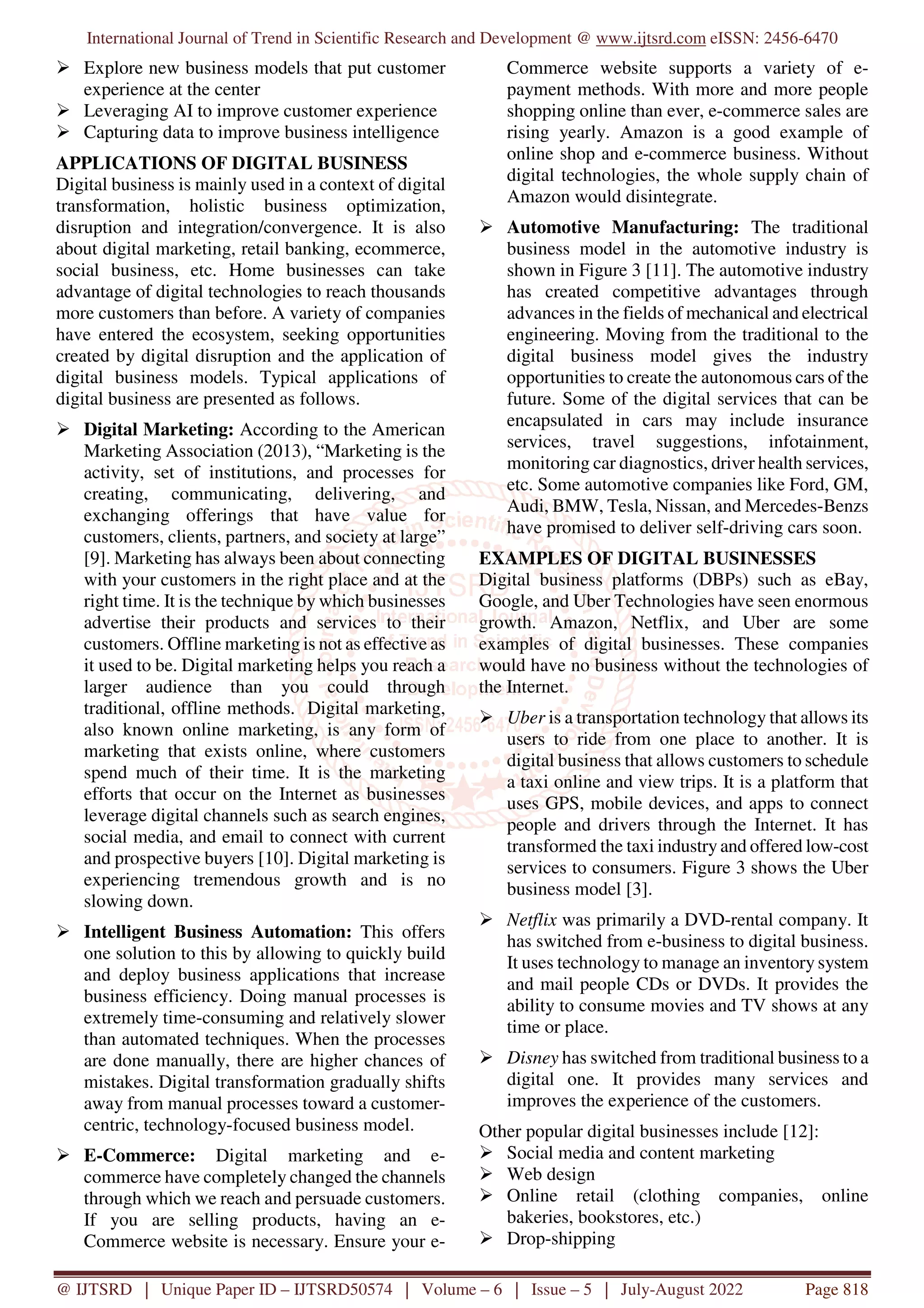 Digital Business A Primer | PDF