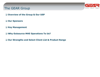 GEAR_Company Introduction | PDF