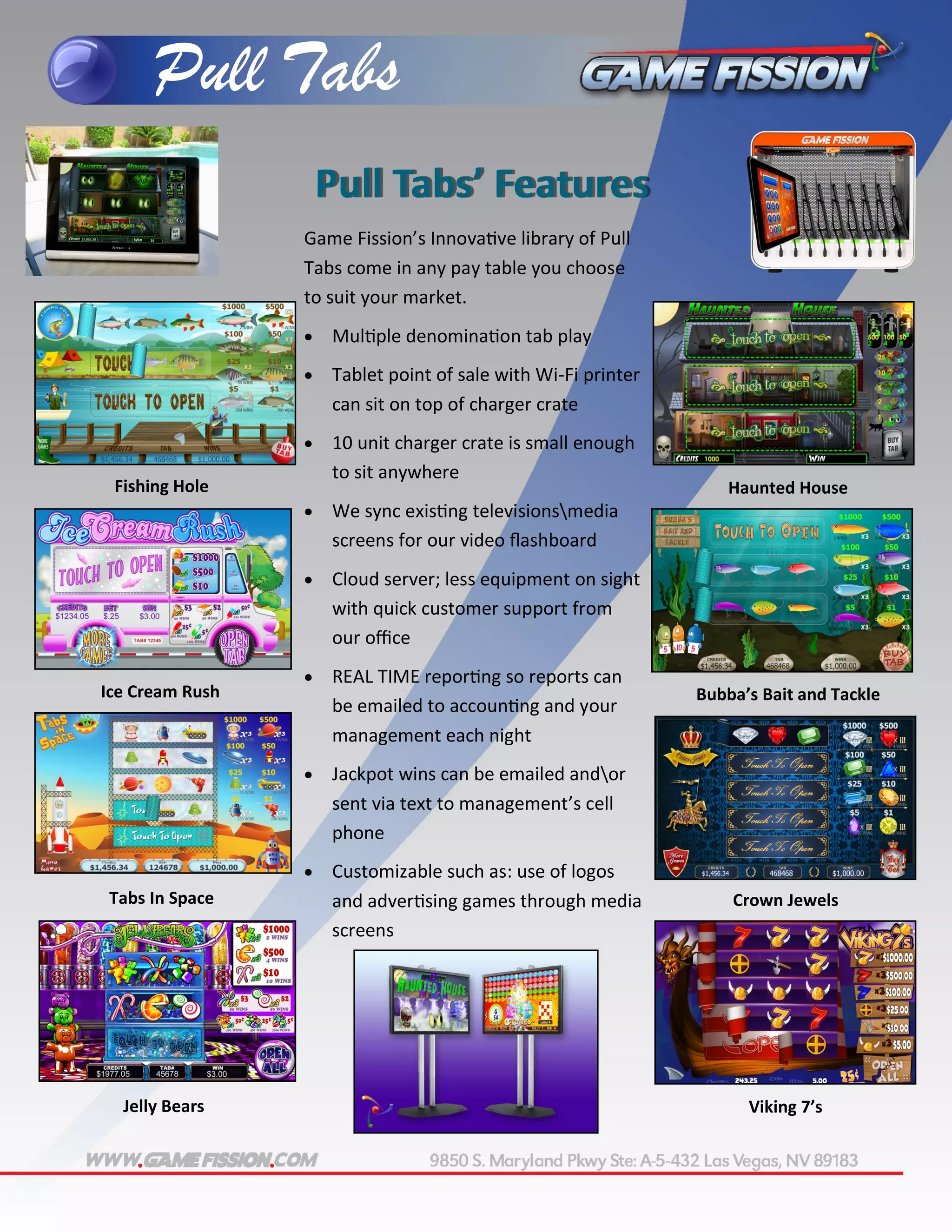 Pull Tab Features | PDF