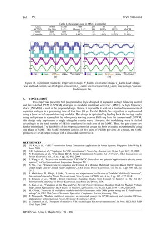VHDL Implementation of Capacitor Voltage Balancing Control with Level-Shifted PWM for Modular ...