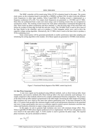 VHDL Implementation of Capacitor Voltage Balancing Control with Level-Shifted PWM for Modular ...