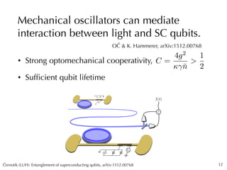 Measurement-induced long-distance entanglement of superconducting qubits using optomechanical ...