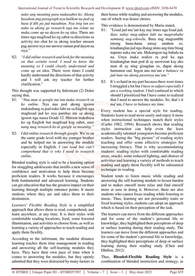 Reading Styles of 21st Century Learners in Modular Distance Learning ...