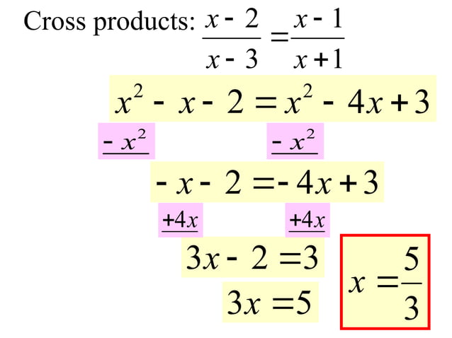 10_6 solving rational equations Trout 09.ppt