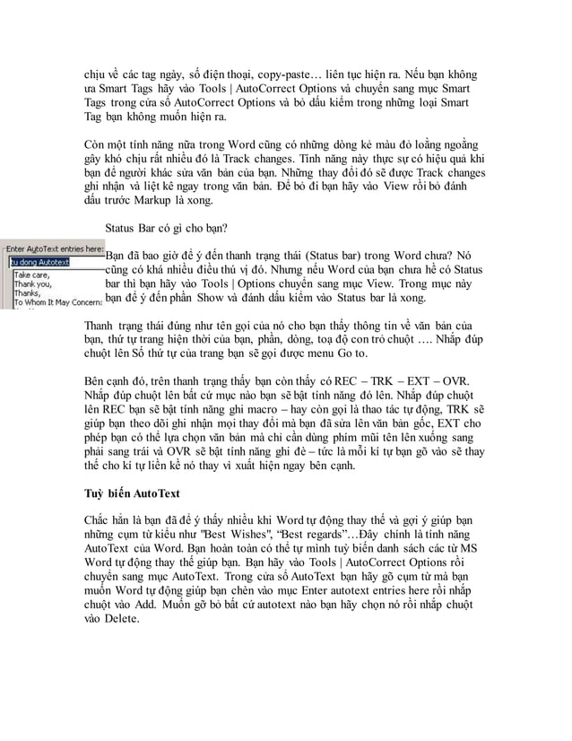 106 thu thuat word | PDF