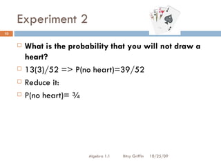 107 Experimental Probability | PPT