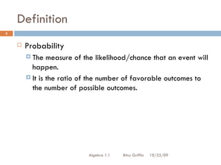 107 Experimental Probability | PPT