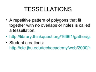 10 7 Polygons And Tessellations | PPT