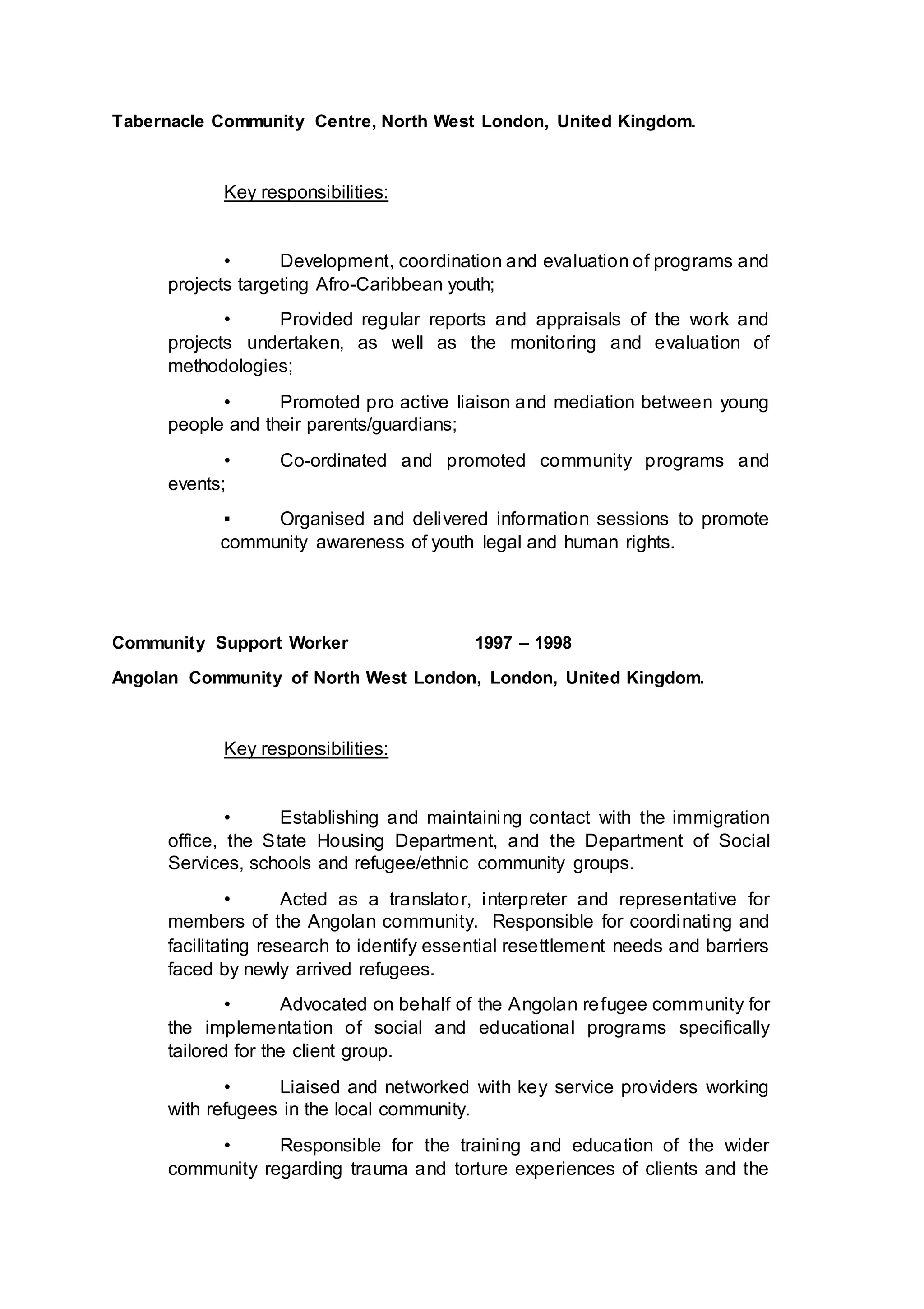 Francisco Dos Santos Resume 2016 updated | DOCX | Substance Abuse ...