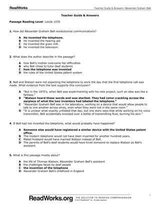 1070_alexander_graham_bell Y SU HISTORIA DETRAS DE LA PANTALLA | PDF