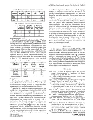 Towards Practical Homomorphic Encryption with Efficient Public key Generation | PDF | Web ...