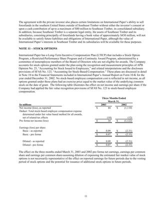 international paper Q1 2003 10-Q | PDF