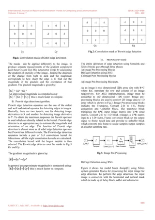 FPGA Implementation for Image Edge Detection using Xilinx System Generator | PDF