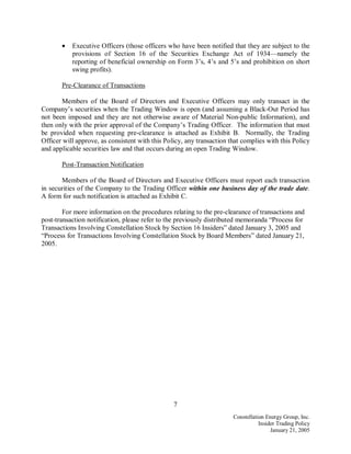 constellation energy Insider Trading Policy | PDF