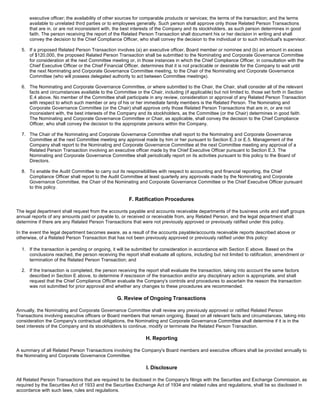 constellation energy Policy and Procedures With Respect to Related ...